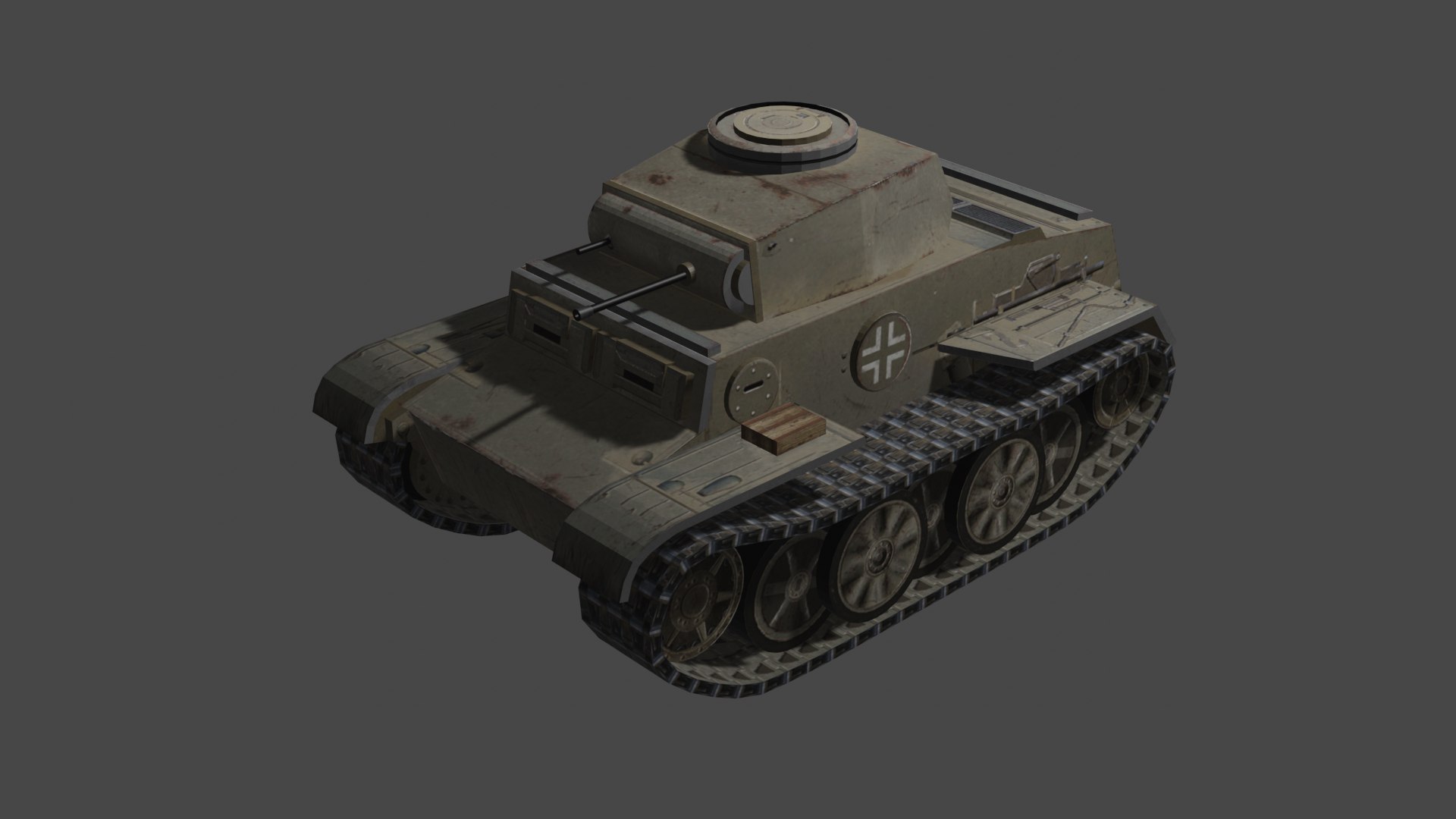3D Model Pz II J - TurboSquid 1853424