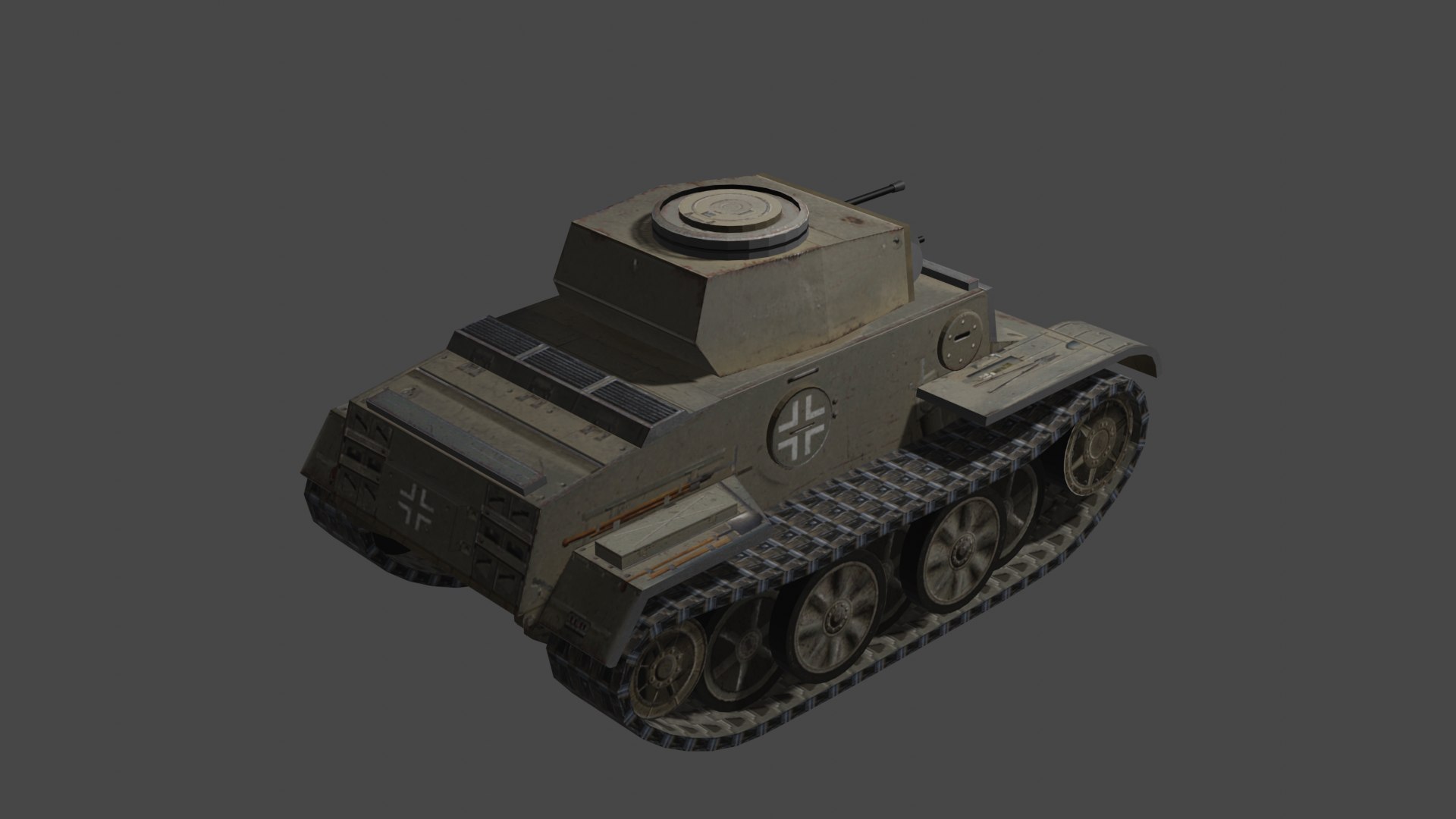 3D Model Pz II J - TurboSquid 1853424