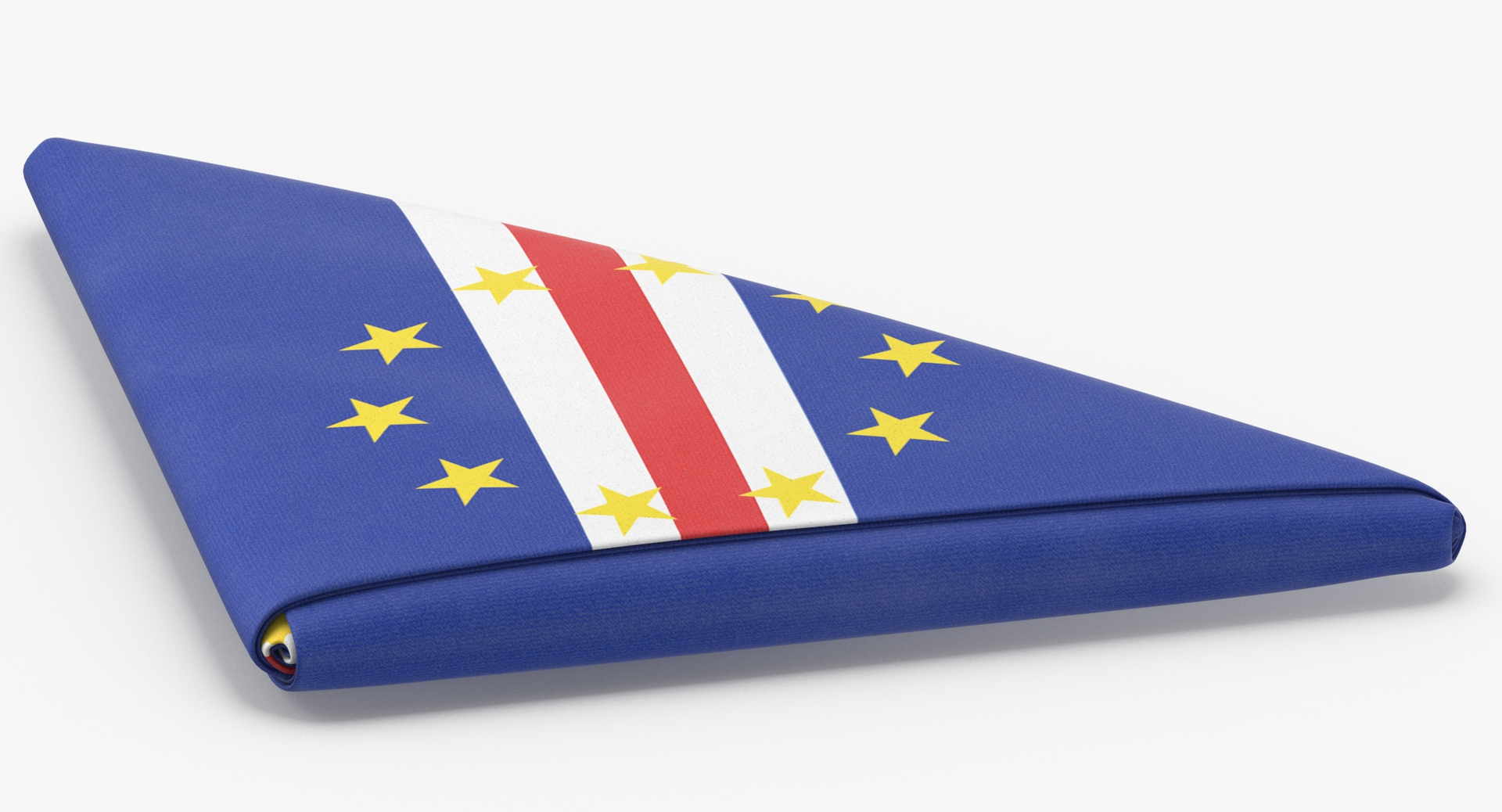 3D model flag folded triangle cape - TurboSquid 1577419