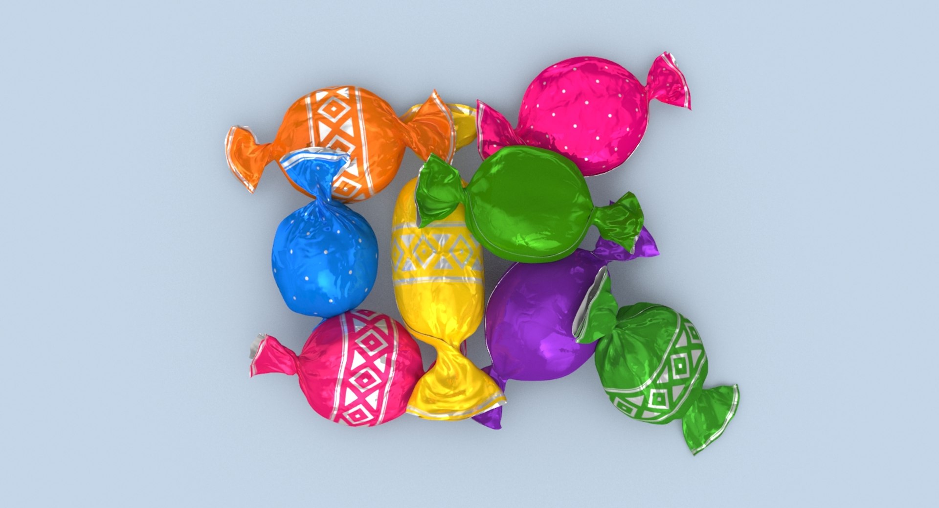 3D Hard-candies---group - TurboSquid 1217616