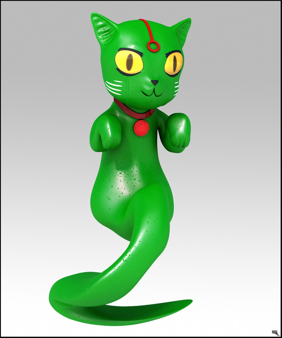Cartoon toon cat 3D model - TurboSquid 1195622
