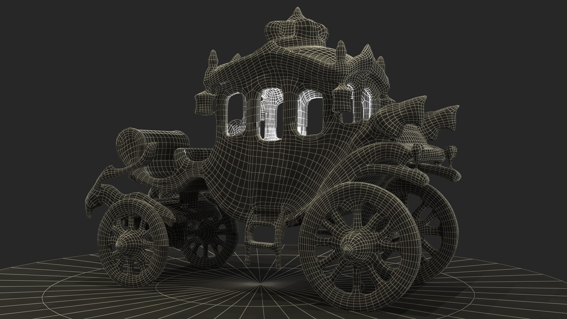 Chinese Ancient Carriage Figure Model - TurboSquid 2318063