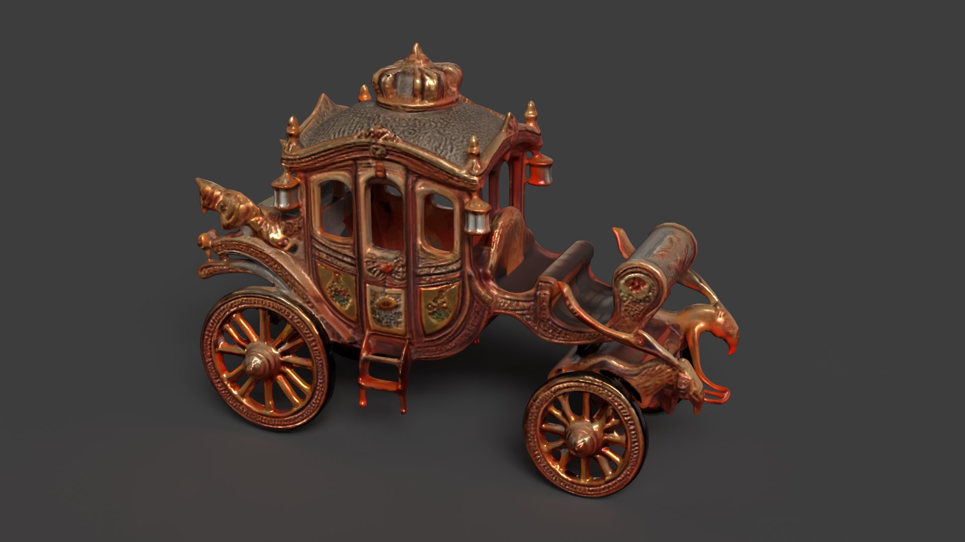 Chinese Ancient Carriage Figure Model - TurboSquid 2318063