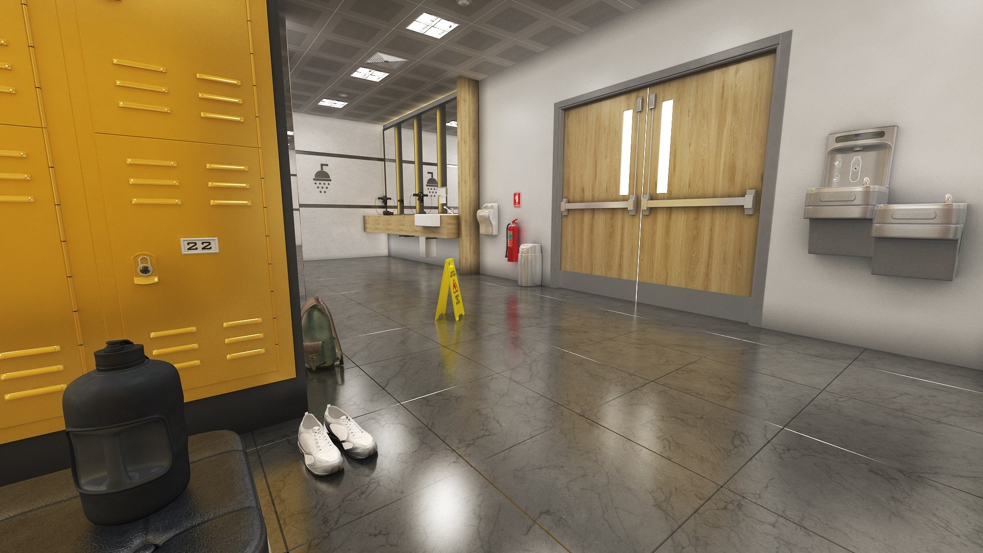 Locker Room Collection 3 in 1 model - TurboSquid 1967120