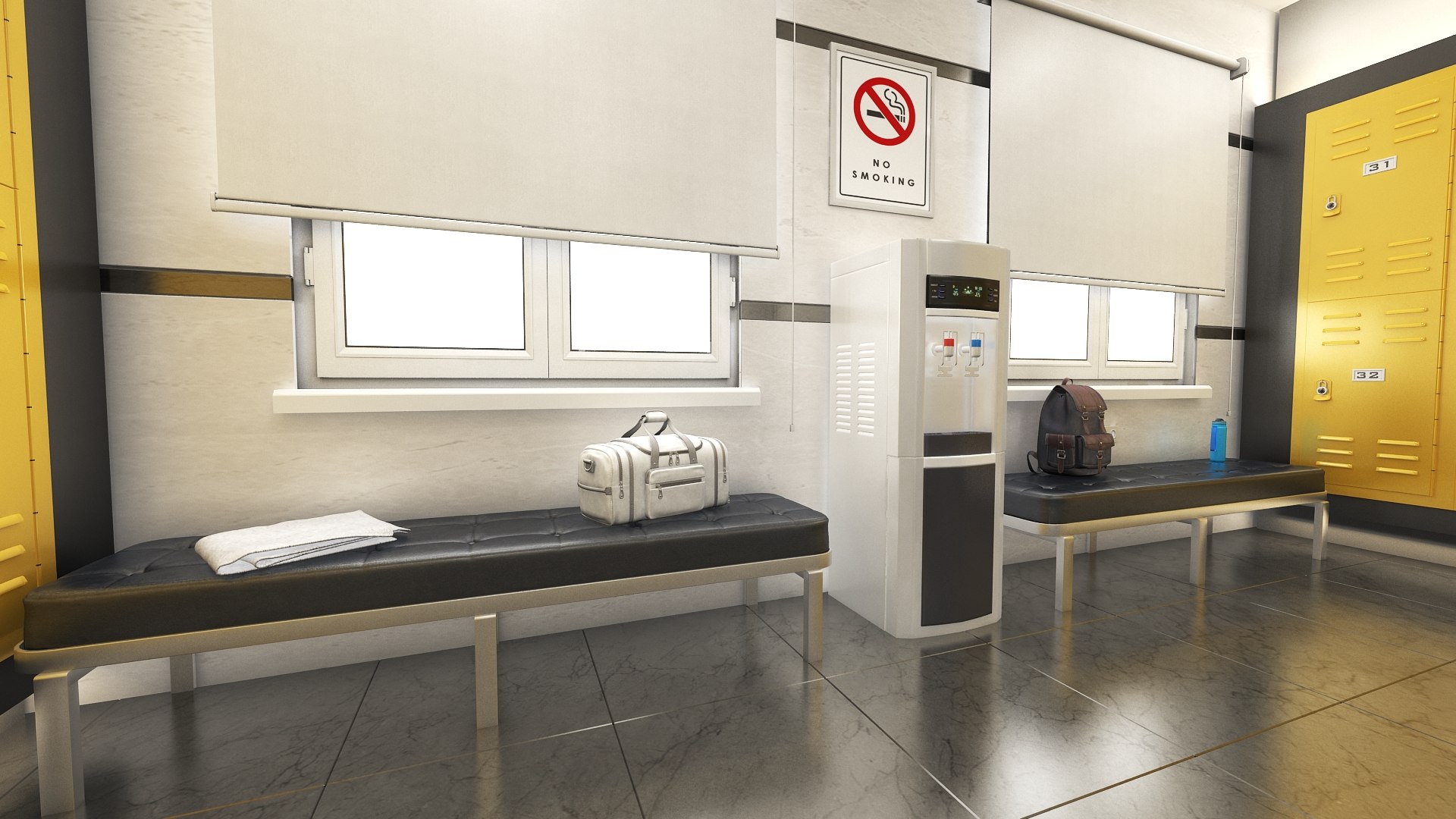 Locker Room Collection 3 in 1 model - TurboSquid 1967120