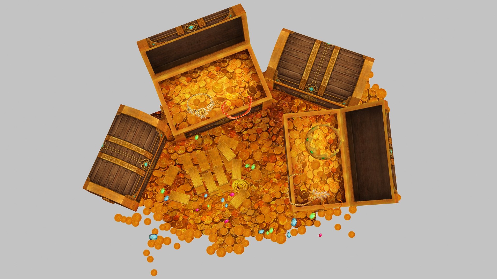 3D Treasure Box model - TurboSquid 2181260