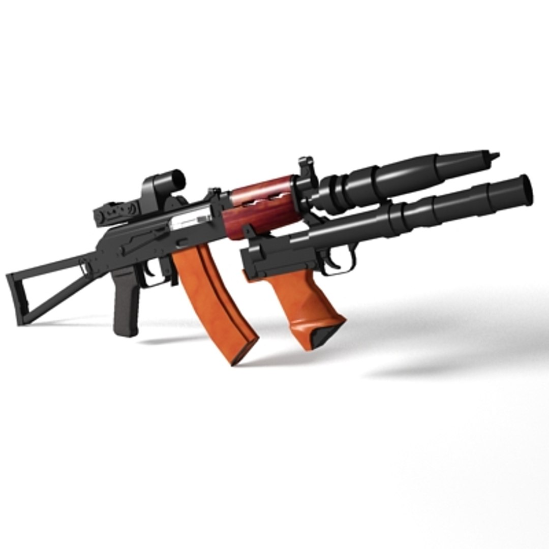 Maya Aks-74u Spetsnaz Assault Rifle