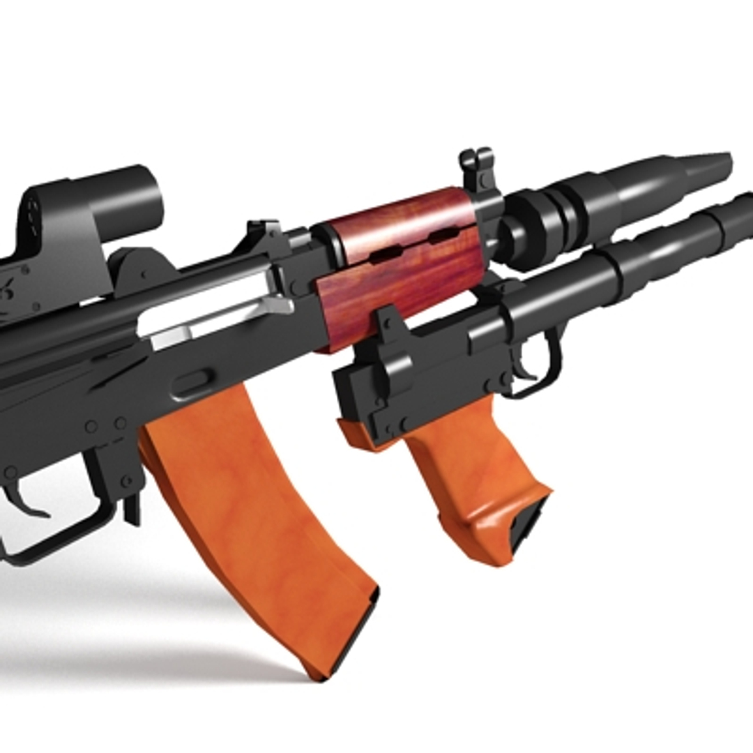 maya aks-74u spetsnaz assault rifle