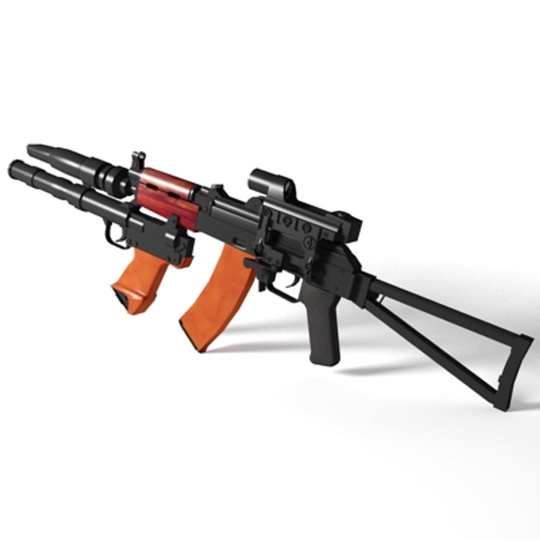 Maya Aks-74u Spetsnaz Assault Rifle