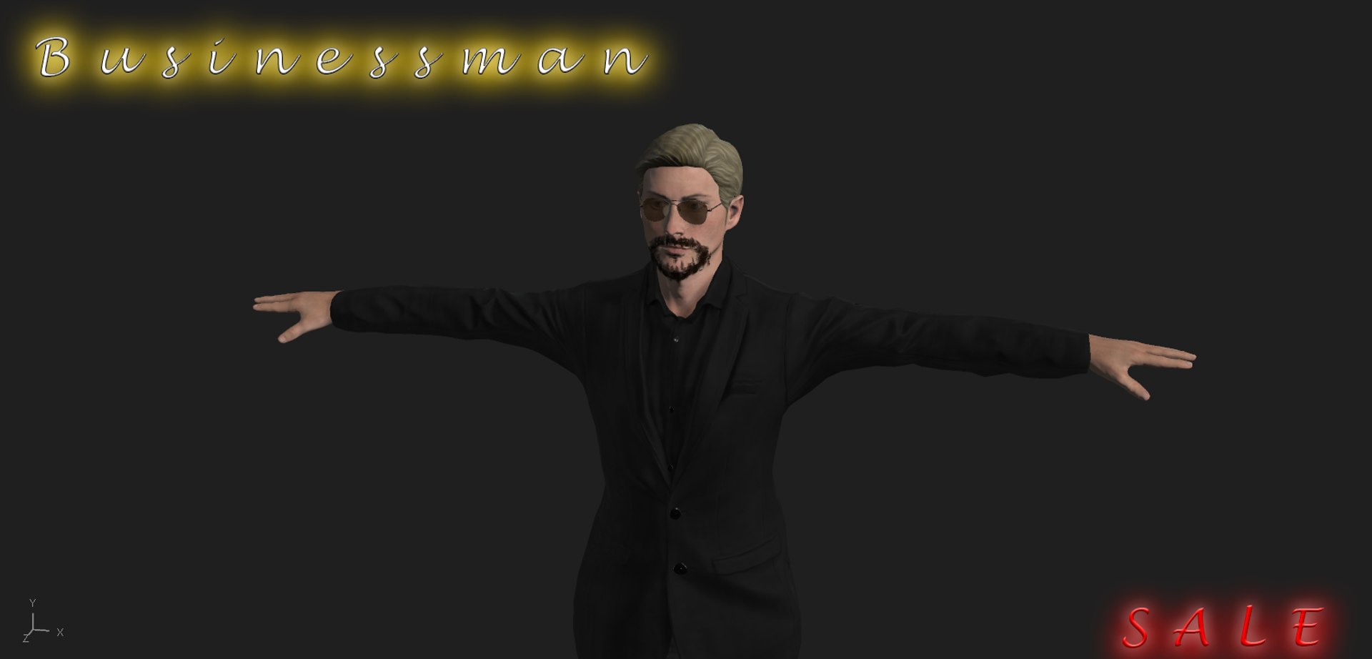 3D Man Businessman Model - TurboSquid 1264243