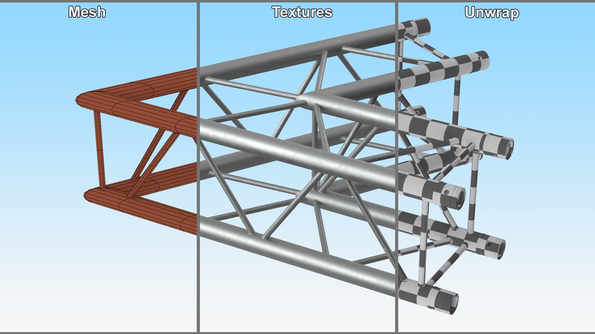 Construction Truss Modulars Collection 3D Model - TurboSquid 2299529
