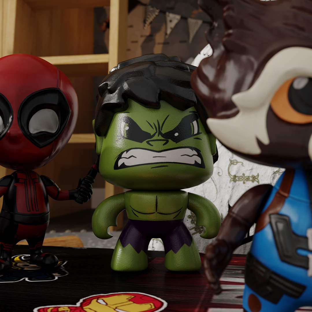 Marvel Characters Interior Design Model - TurboSquid 1878000