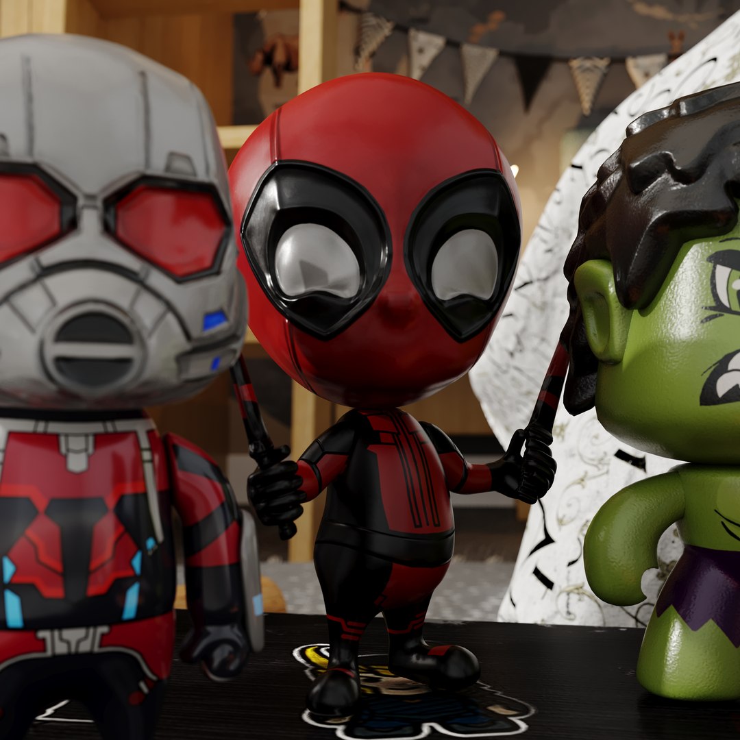 Marvel Characters Interior Design Model - TurboSquid 1878000