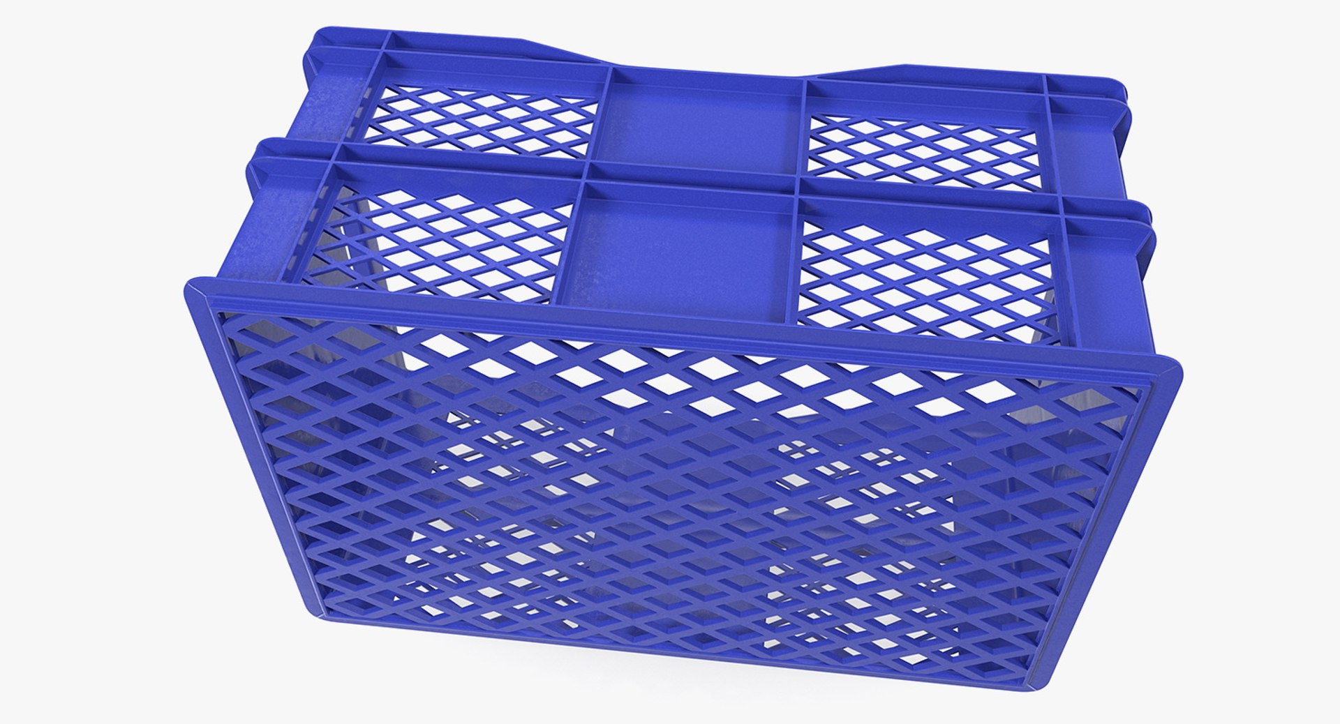 3D vegetable square plastic crate model - TurboSquid 1396151