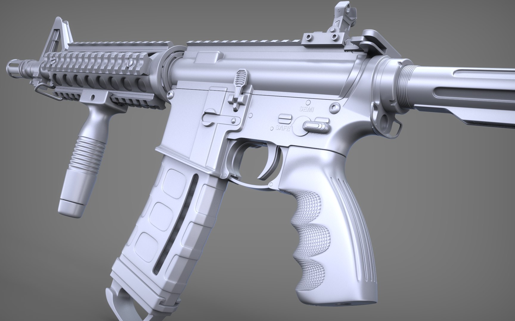 M4a1 Customize Weapons 3D Model - TurboSquid 1614049