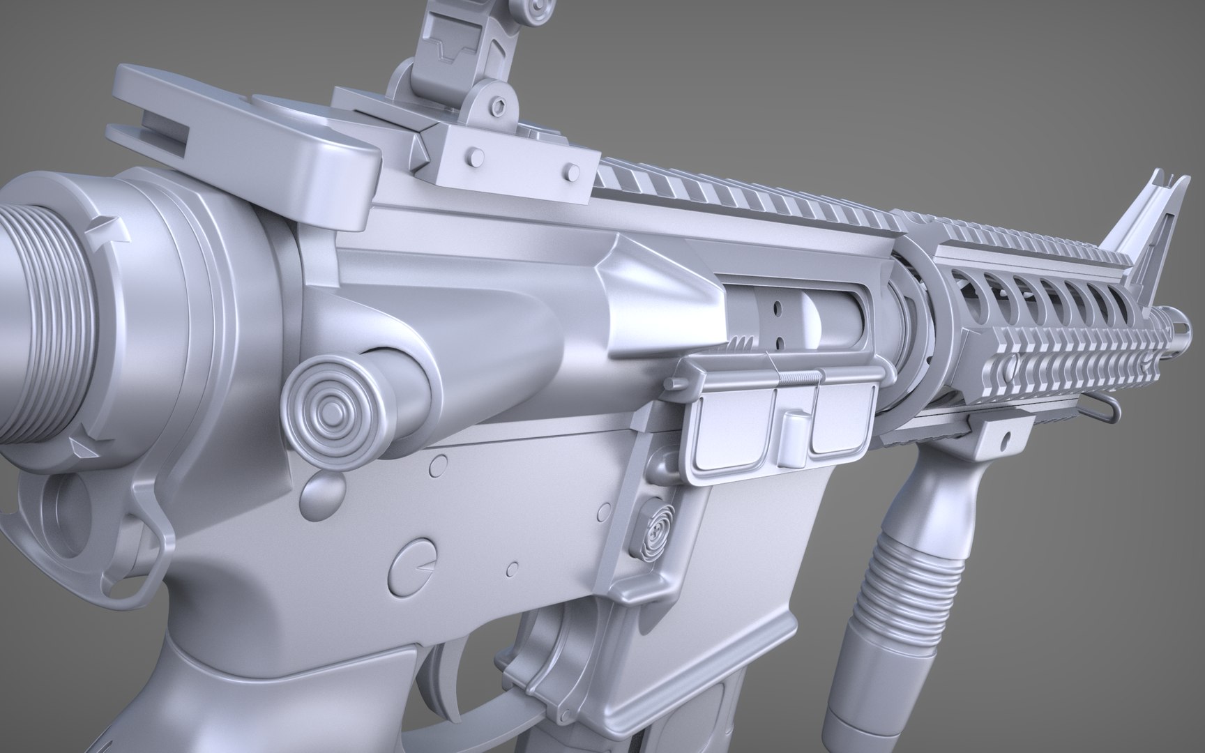 M4a1 Customize Weapons 3D Model - TurboSquid 1614049