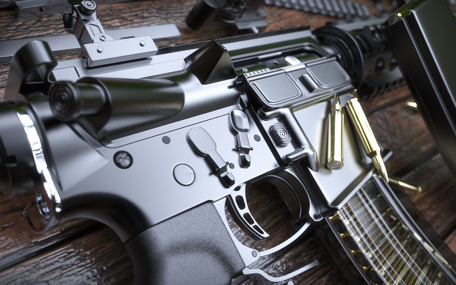 M4a1 Customize Weapons 3D Model - TurboSquid 1614049