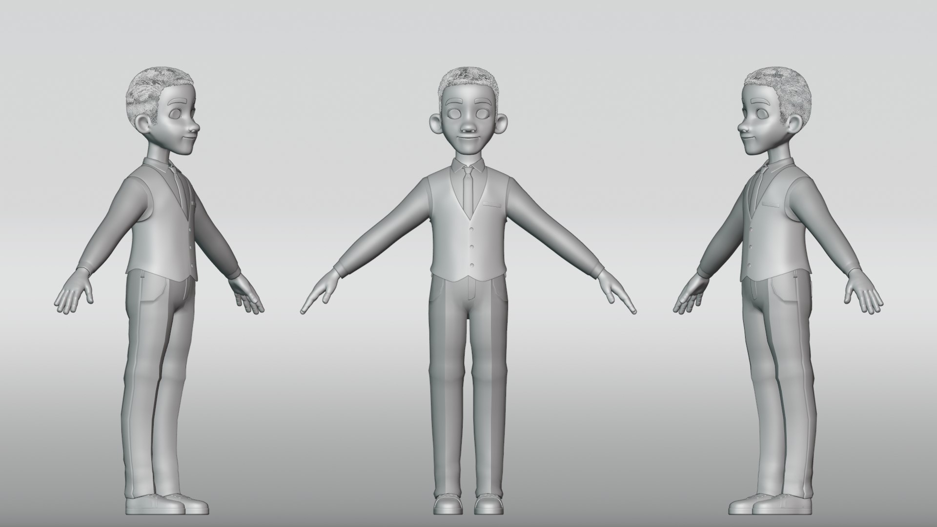 3D Youssef Cartoon Men Character model - TurboSquid 1932449
