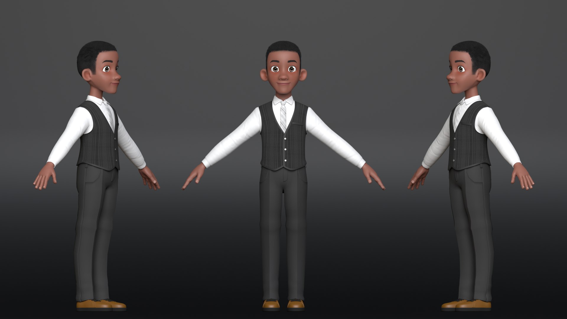 3D Youssef Cartoon Men Character model - TurboSquid 1932449