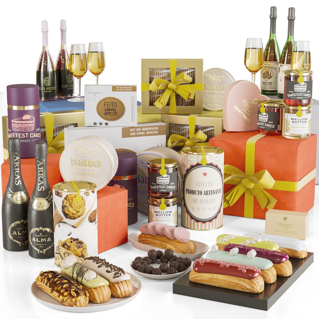 Gift Set 40 3D Model - TurboSquid 1990247