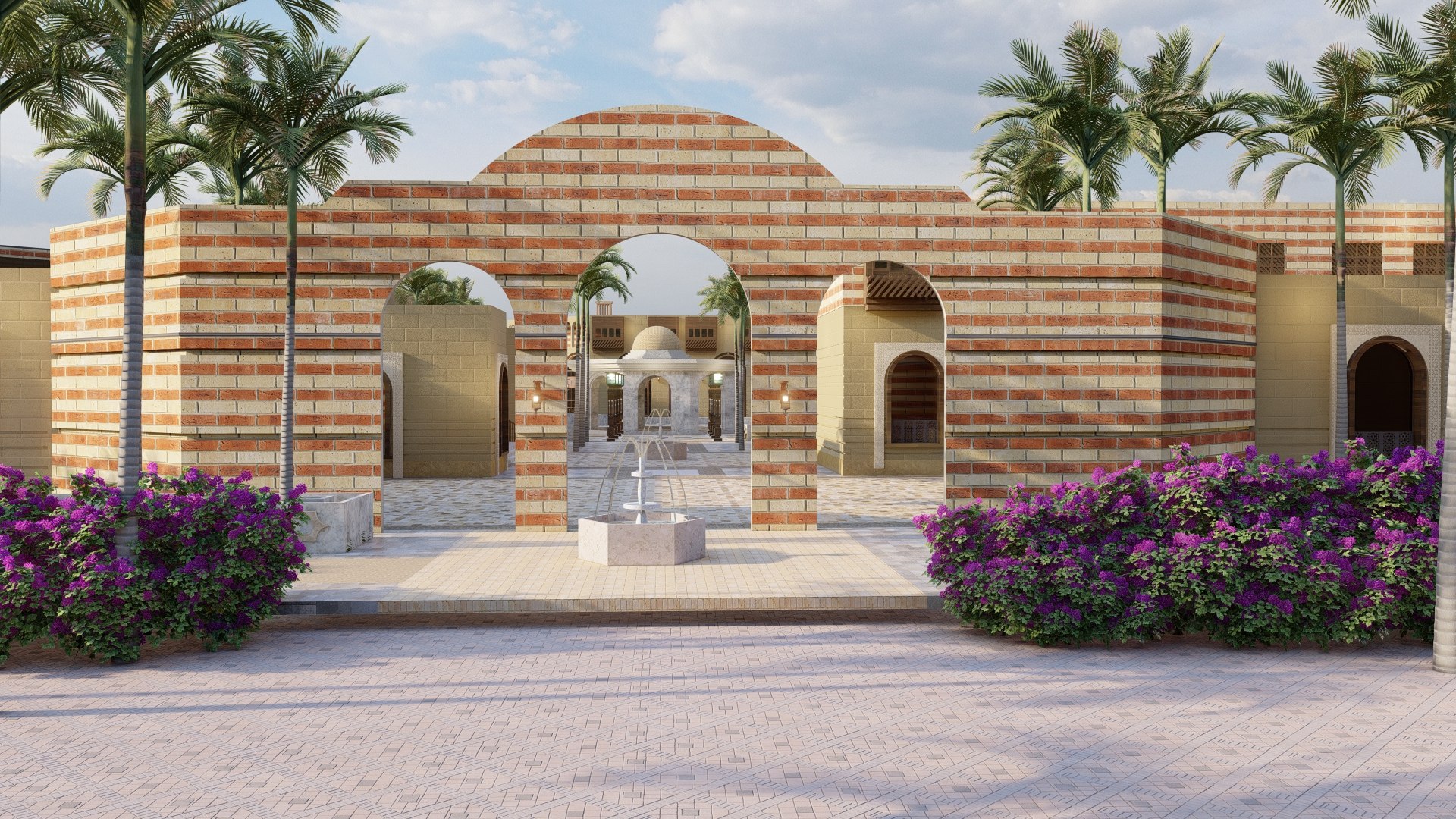3D Islamic Cultural Center Model - TurboSquid 2267459