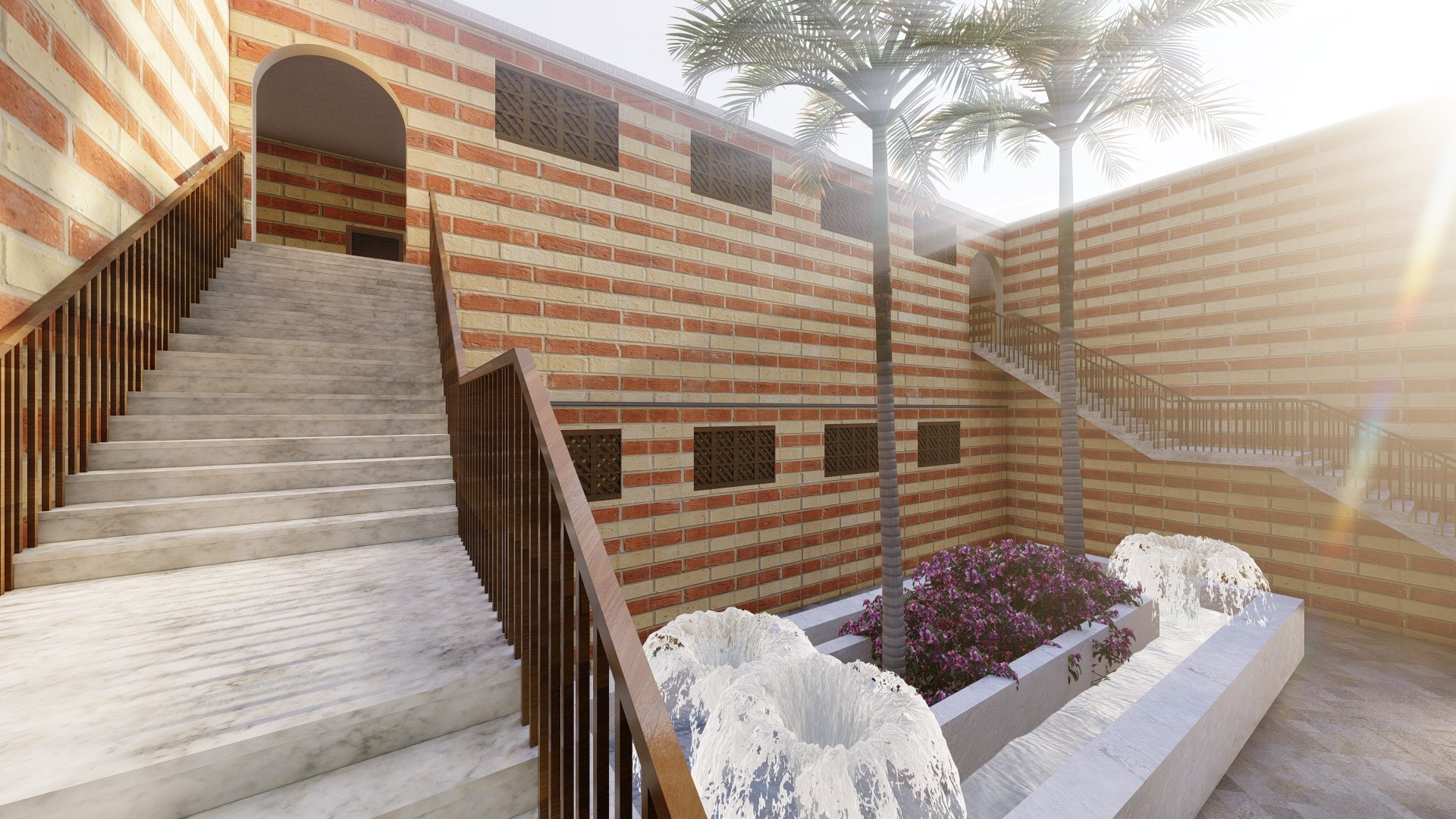 3D Islamic Cultural Center Model - TurboSquid 2267459