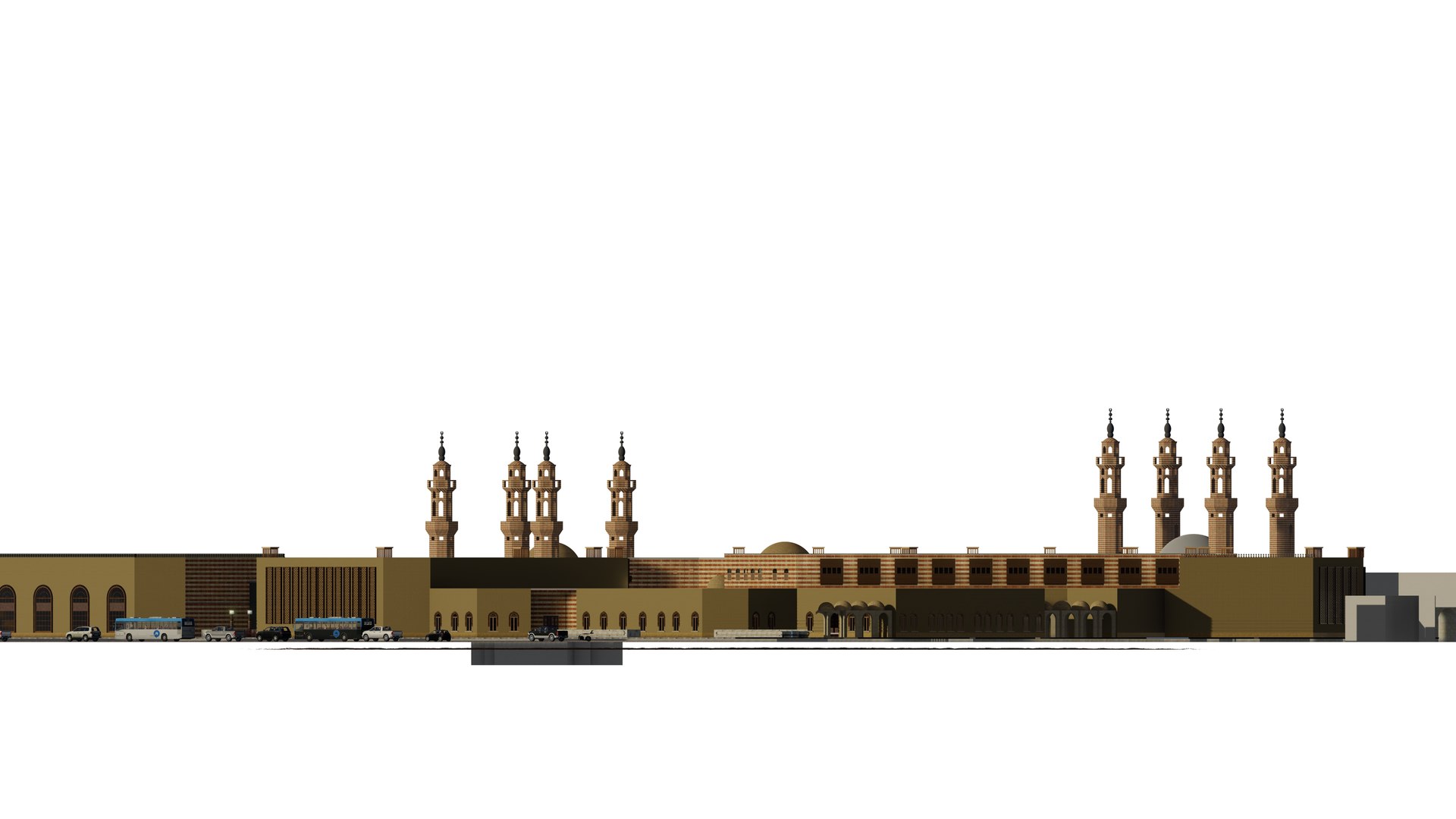 3D Islamic Cultural Center Model - TurboSquid 2267459