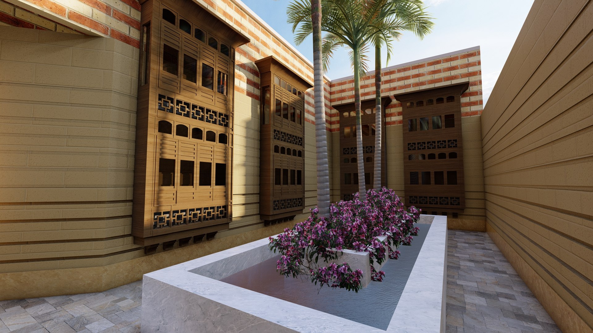 3D Islamic Cultural Center Model - TurboSquid 2267459