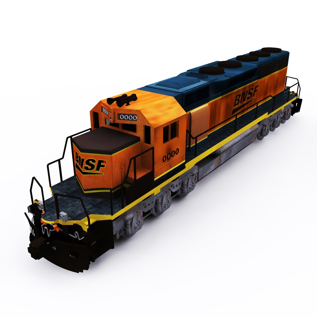 3D Bnsf Emd Sd 40 Model - TurboSquid 1390603