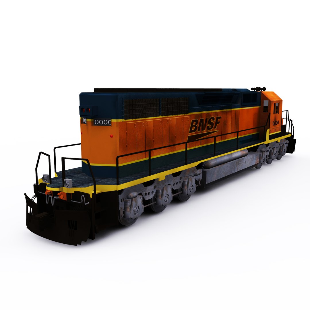 3D Bnsf Emd Sd 40 Model - TurboSquid 1390603