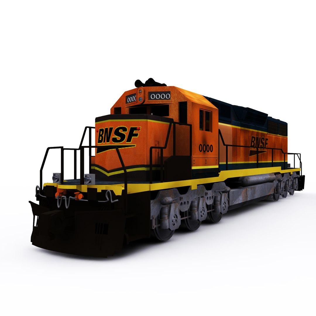 3D Bnsf Emd Sd 40 Model - TurboSquid 1390603