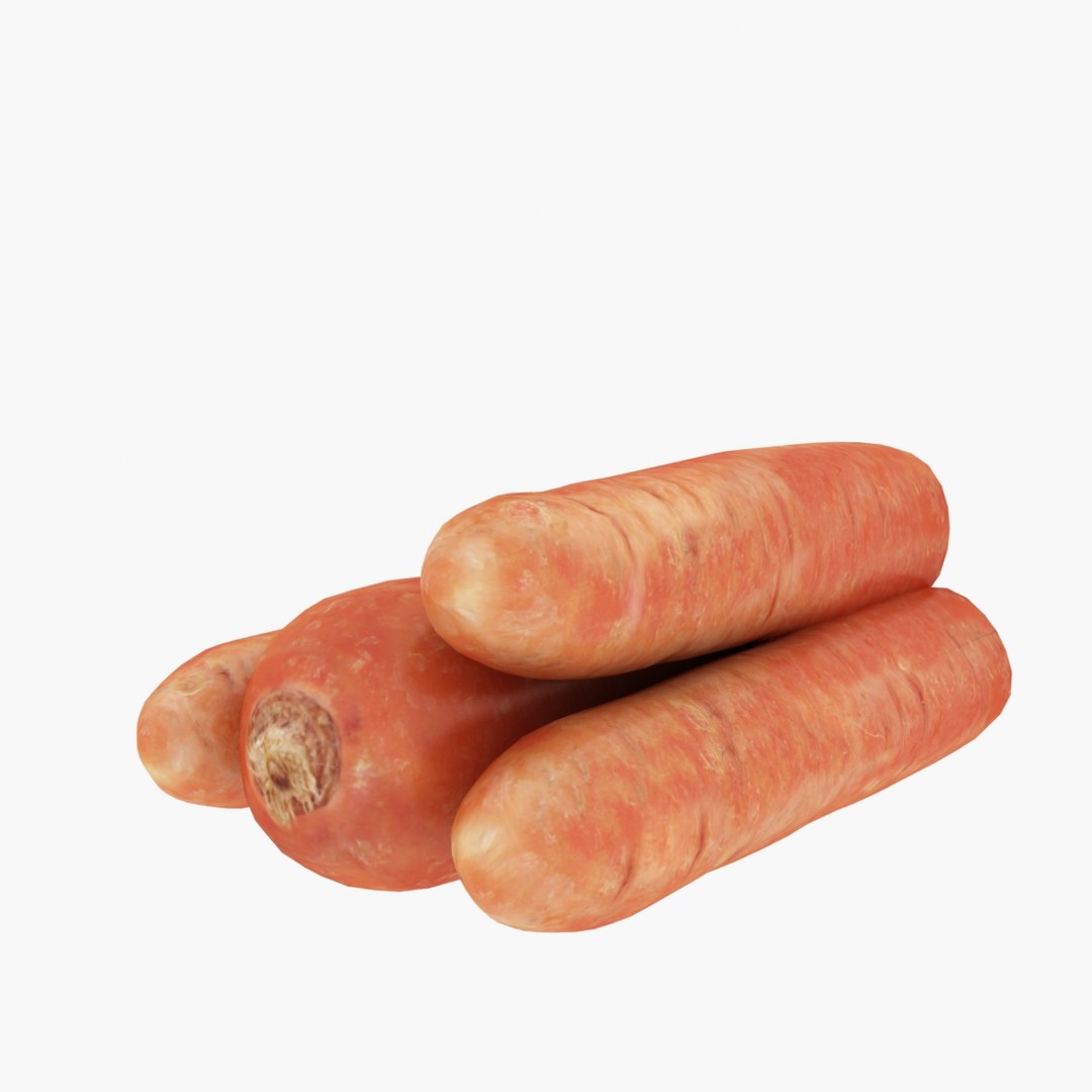 3D carrot - TurboSquid 1223461