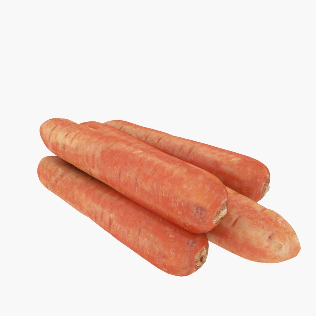 3D carrot - TurboSquid 1223461