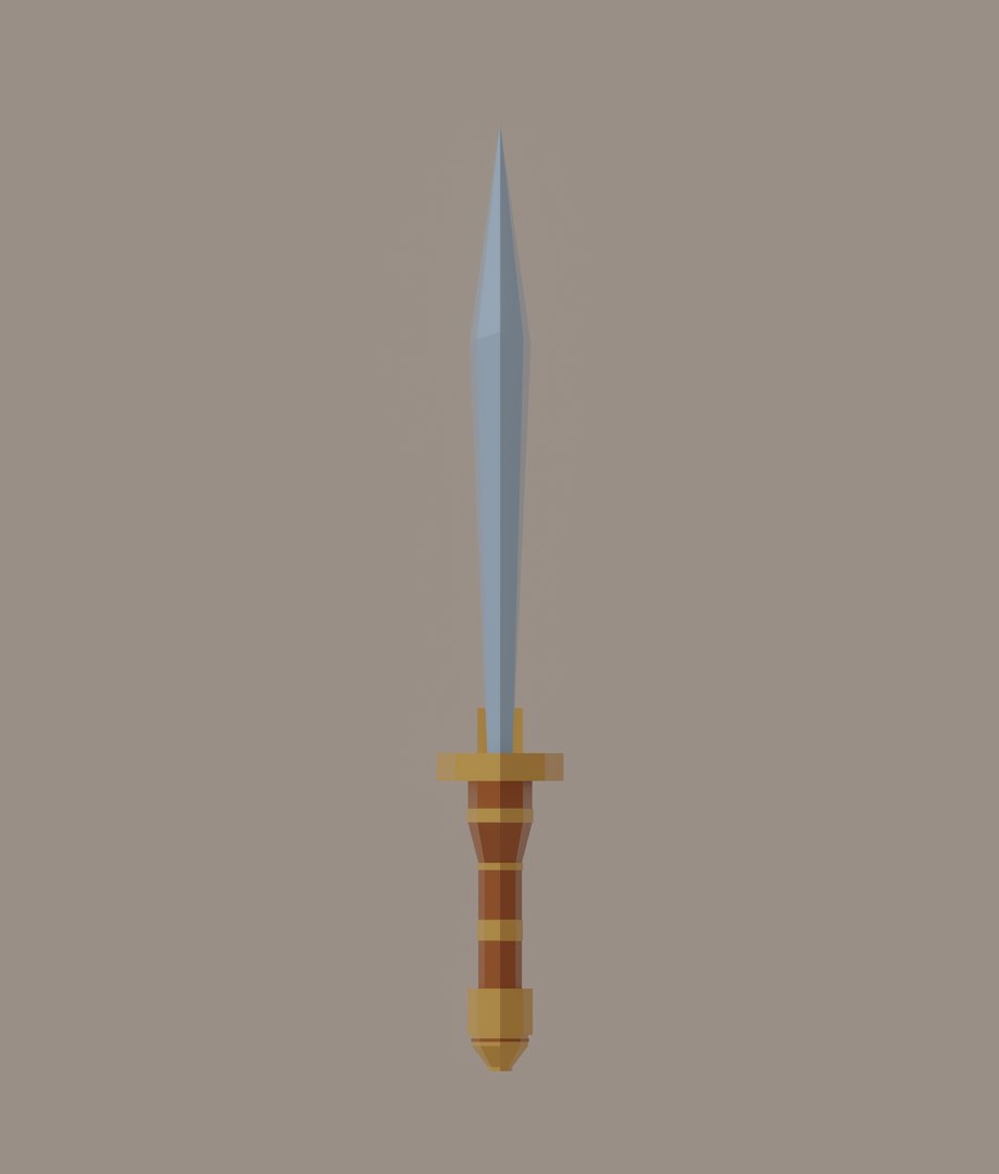 Toon Sword 3D Model - TurboSquid 2198829