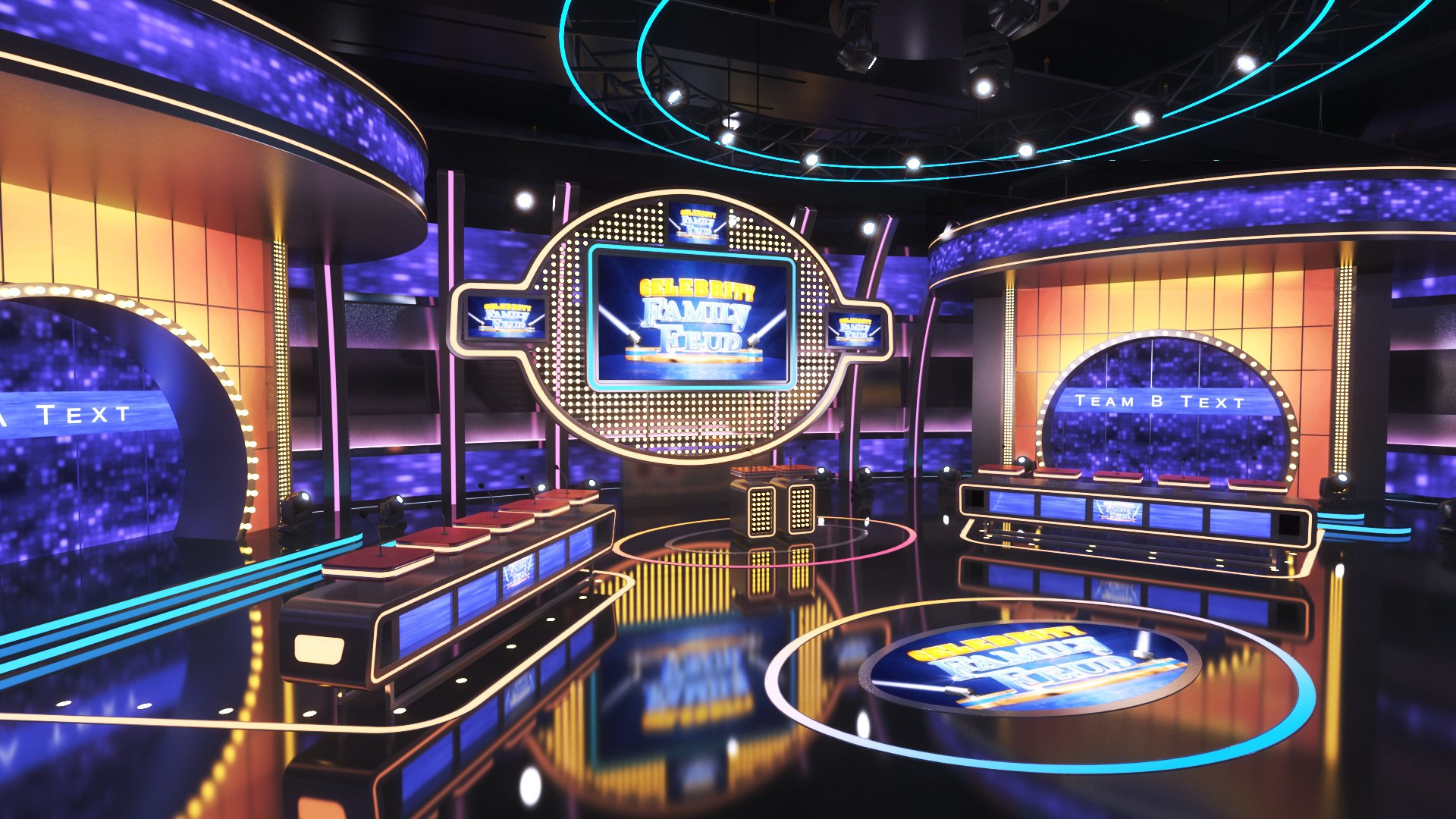 3D Celebrity Family Feud And Wheel Of Fortune Collection - TurboSquid ...
