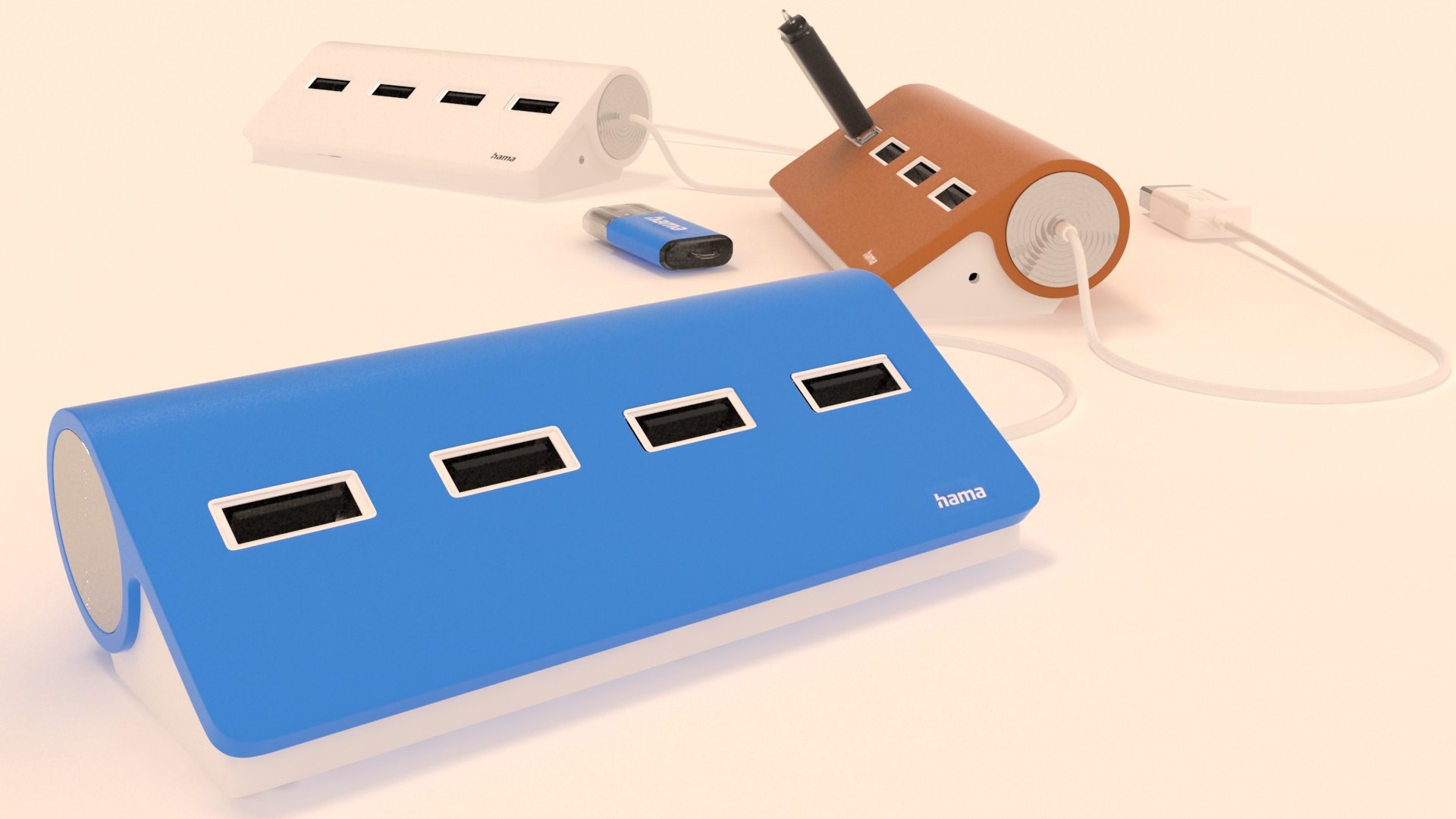 Multi USB Hama 3D Model - TurboSquid 2145332