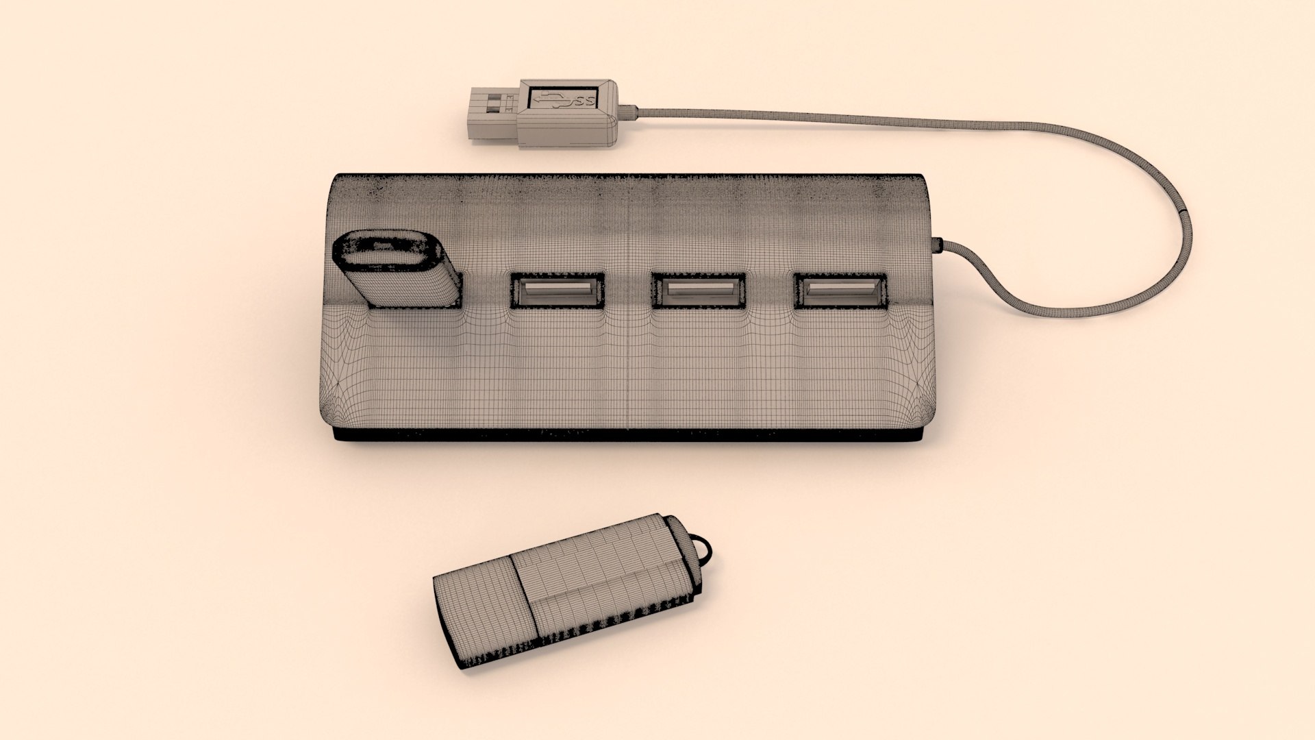 Multi USB Hama 3D Model - TurboSquid 2145332