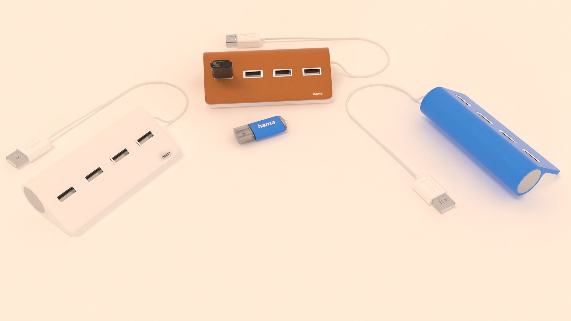 Multi USB Hama 3D Model - TurboSquid 2145332