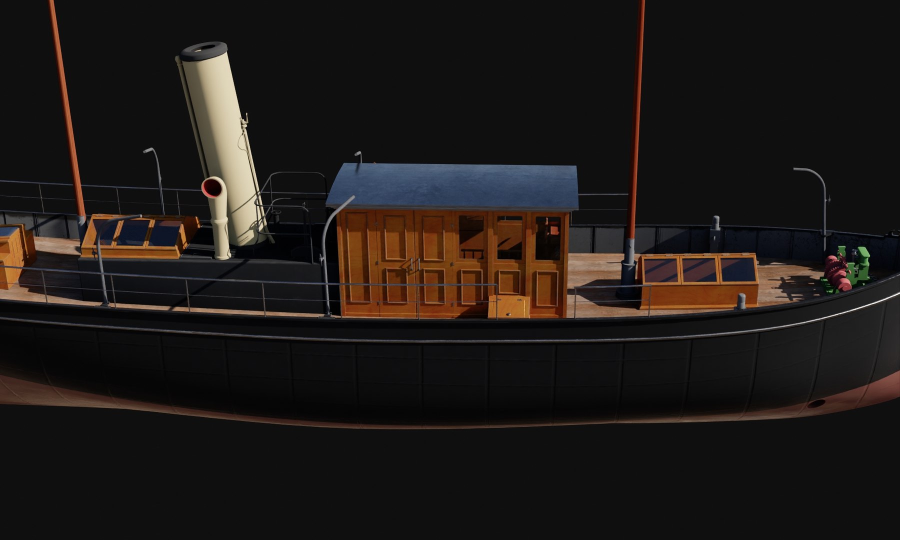 3D Steam Ship Model - TurboSquid 1974576