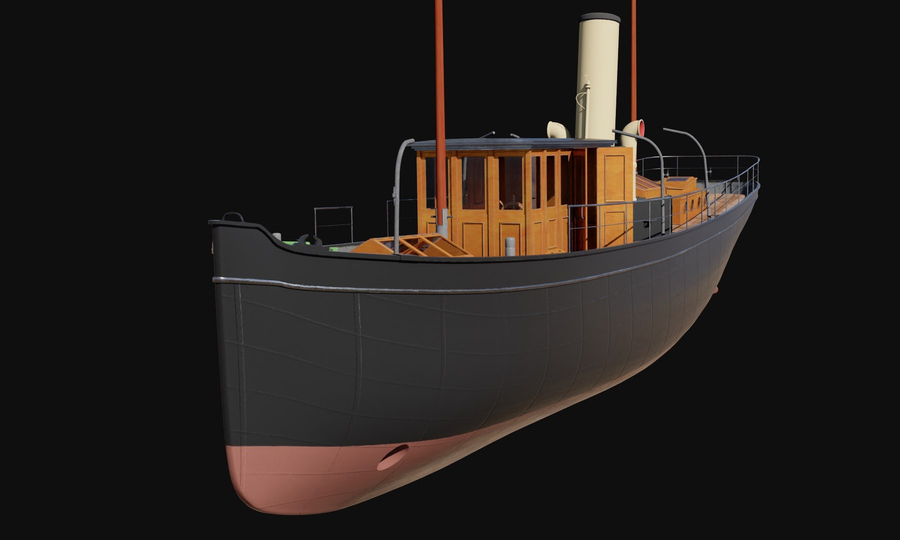 3D Steam Ship Model - TurboSquid 1974576