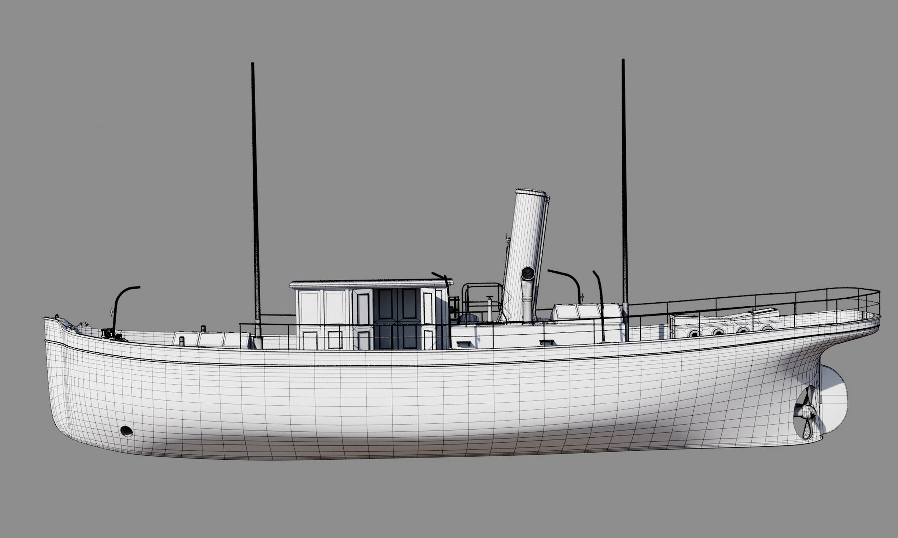 3D Steam Ship Model - TurboSquid 1974576