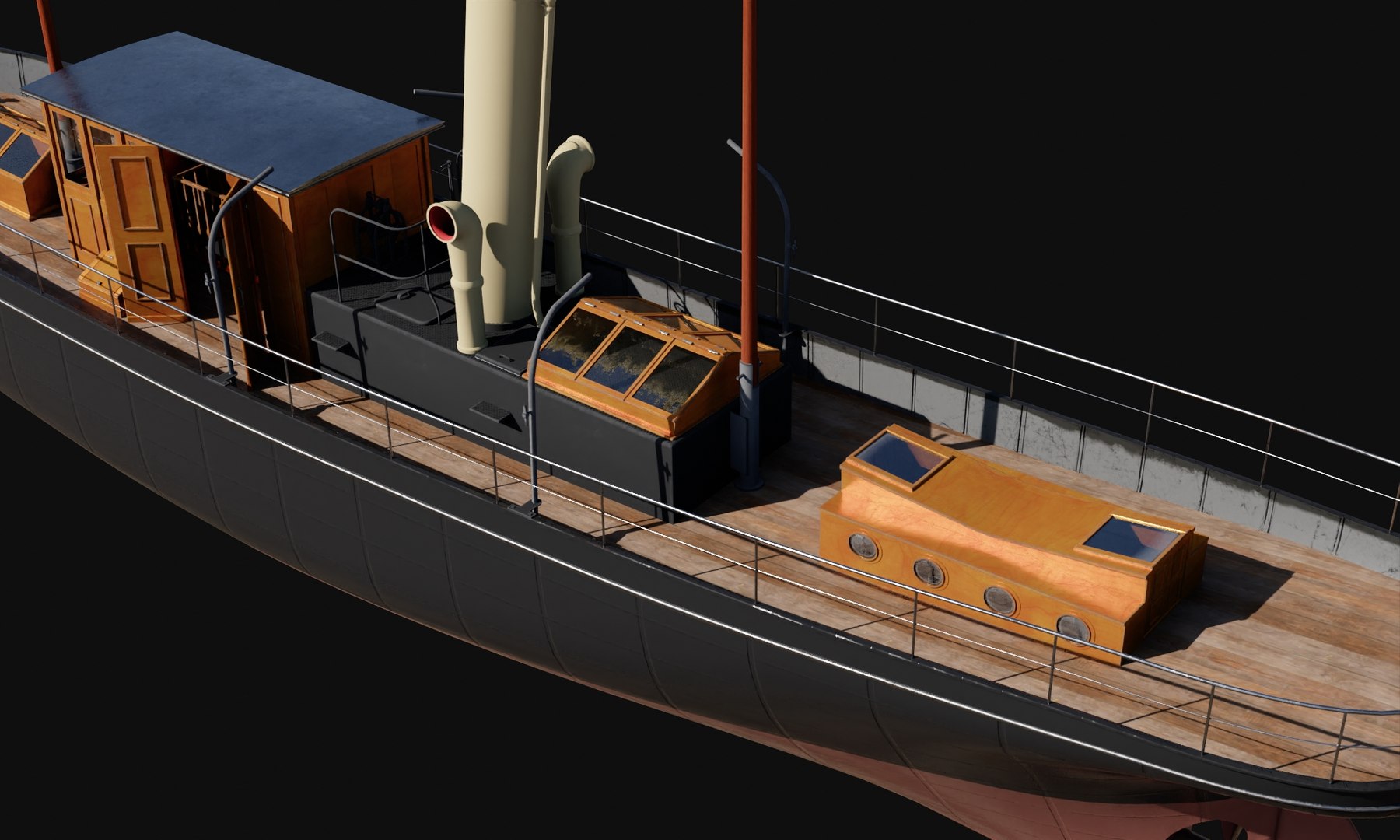 3D Steam Ship Model - TurboSquid 1974576