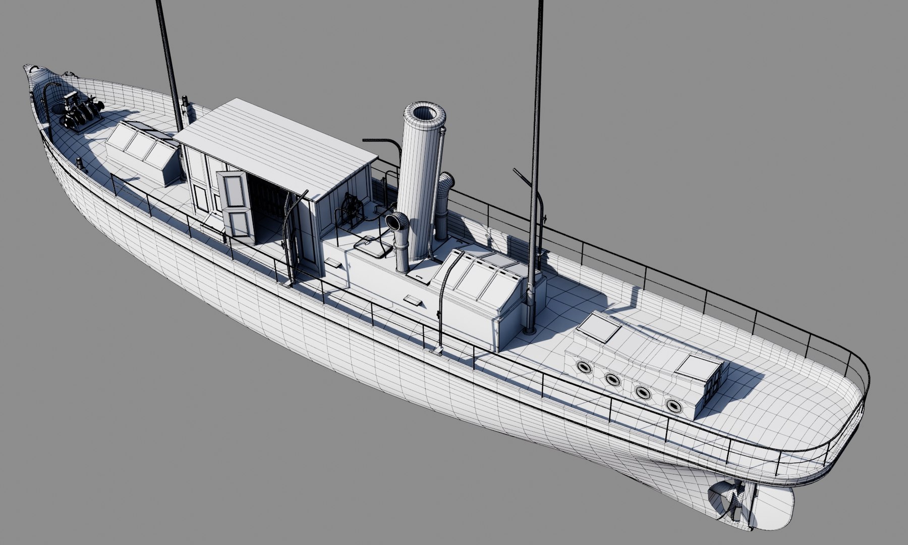 3D Steam Ship Model - TurboSquid 1974576