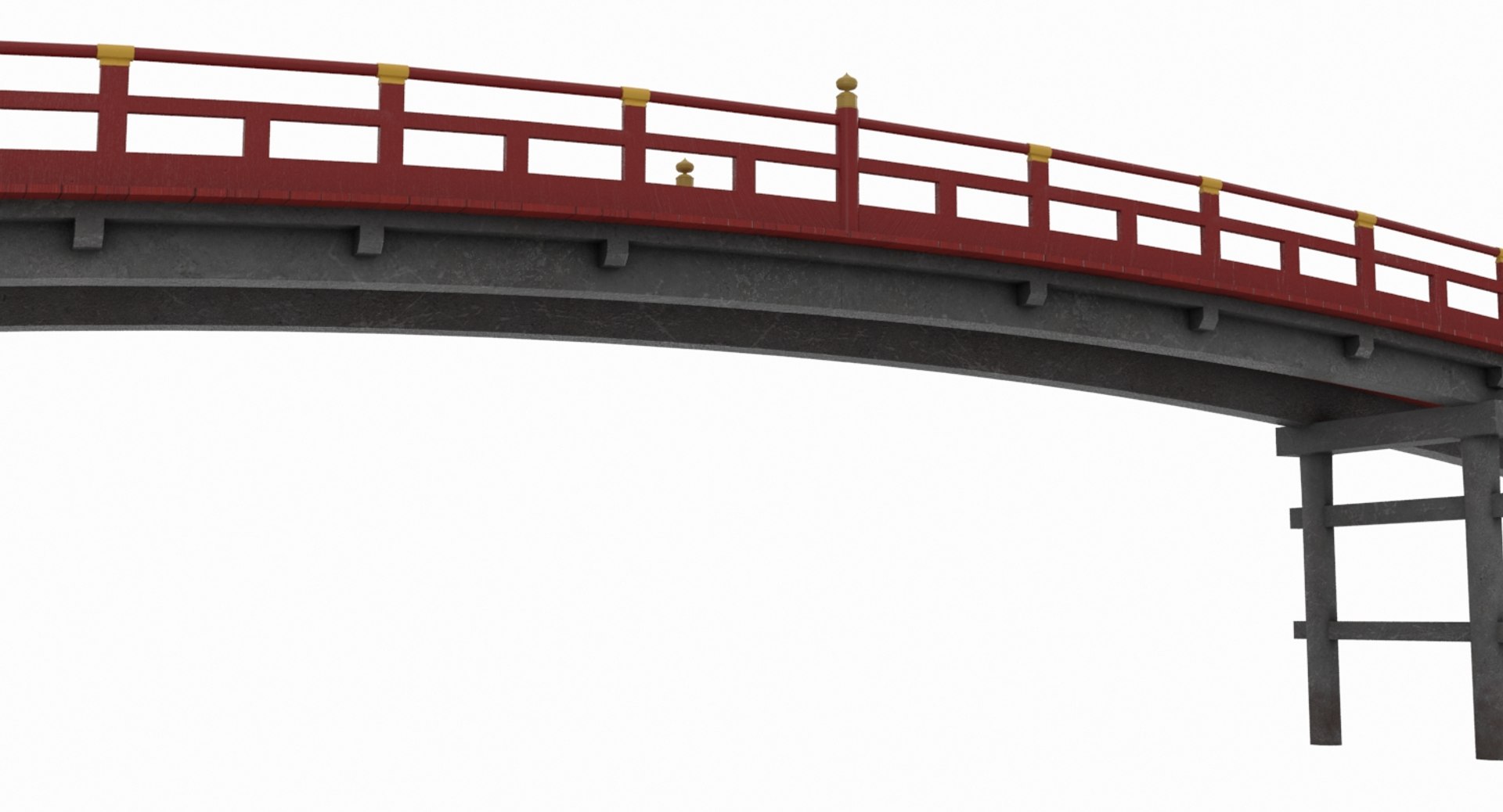 3D Asian Bridge - TurboSquid 1180302