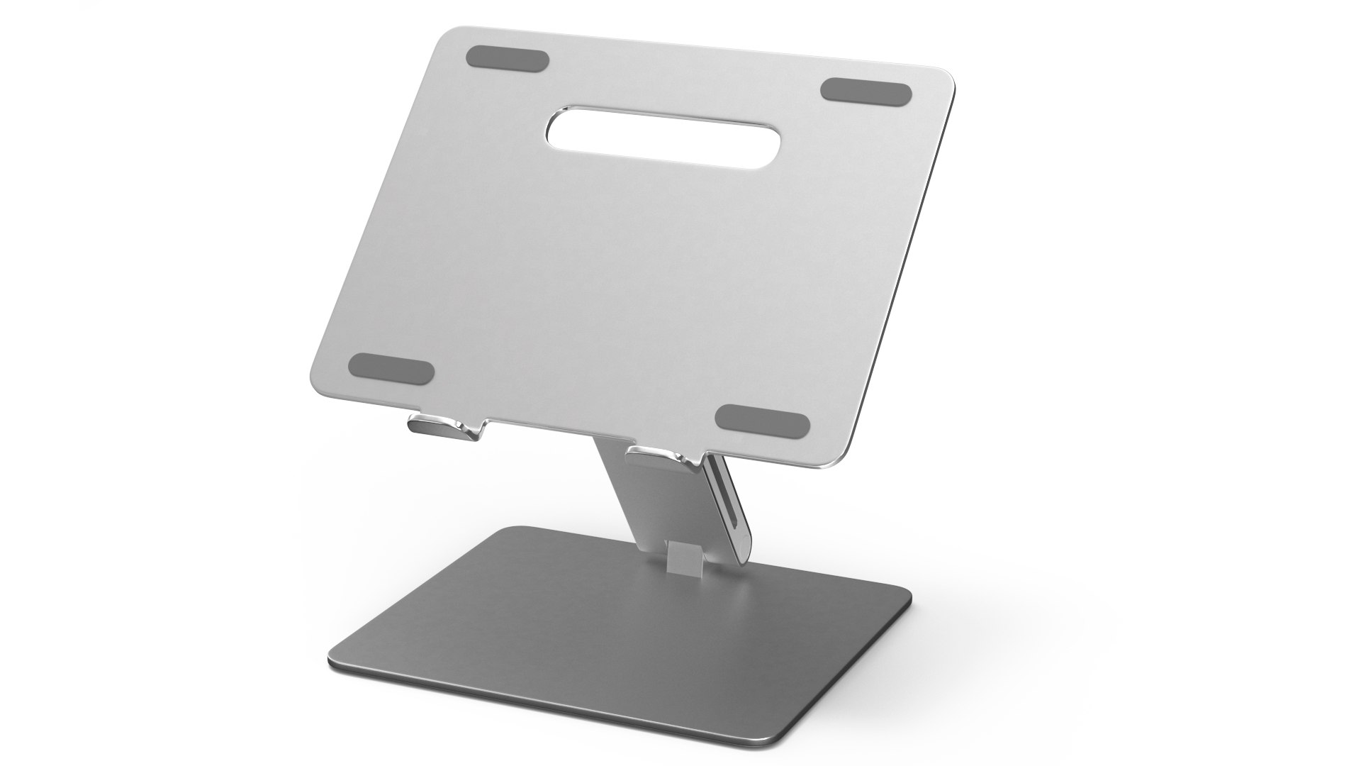 Adjustable Notebook Riser Holder Silver 3D - TurboSquid 2198577