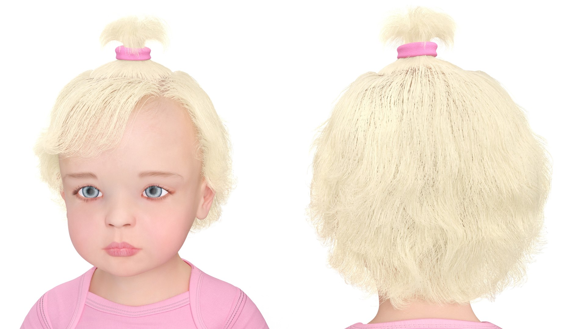 3D Baby Girl With Baby Clothes Collection - TurboSquid 2304696