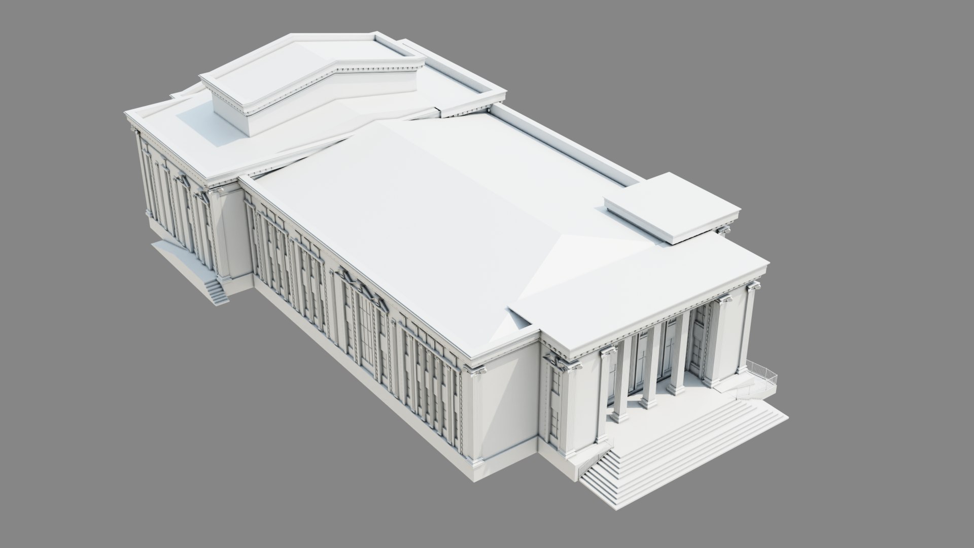 3D Theatre Building Model - TurboSquid 2029086