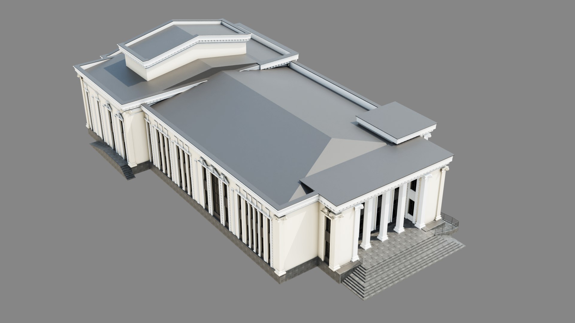 3D Theatre Building Model - TurboSquid 2029086