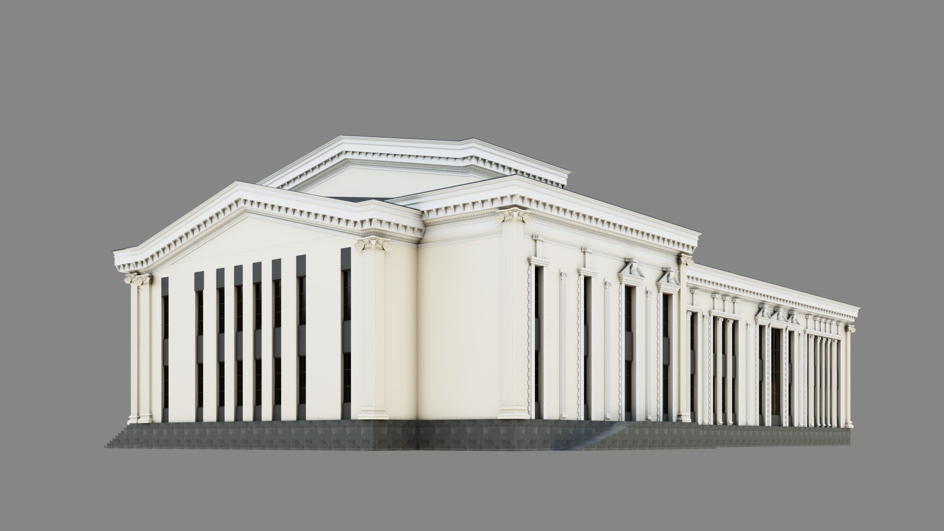 3D Theatre Building Model - TurboSquid 2029086