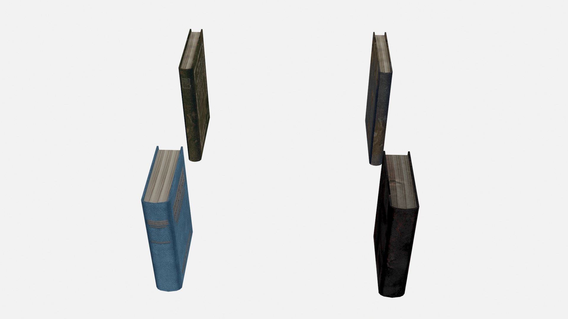 3D Old Ancient Books Model - TurboSquid 2051136